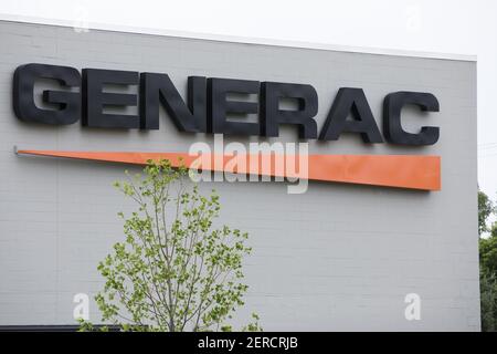 A logo sign outside of the headquarters of Generac Power Systems in ...