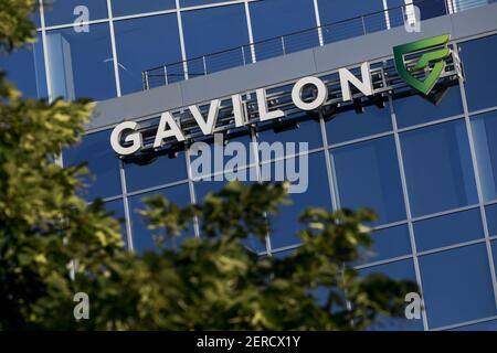 A logo sign outside of the headquarters of Gavilon in Omaha, Nebraska ...