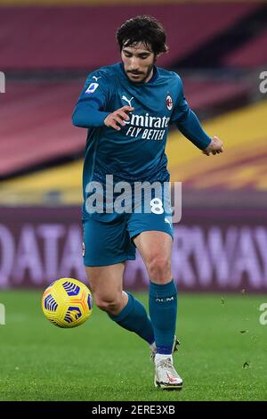 Rome, Lazio. 28th Feb, 2021. Zlatan Ibrahimovic of Milan in action ...