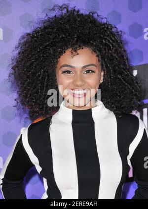 Danielle Perkins arrives at the Nickelodeon's Kids’ Choice Sports 2018 ...