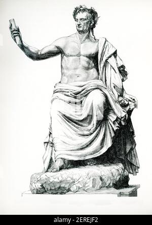 Statue of emperor Nerva in Rome, Italy Stock Photo - Alamy