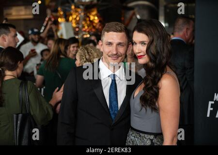 (L-R): Actor Frederick Schmidt who plays "Zola" in Mission: Impossible ...