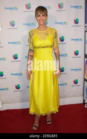 MIAMI, FL - AUGUST 10: Ruby Rose is seen on the set of 'Despierta ...