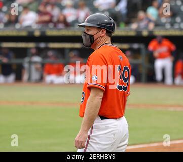 Round Rock, TX, USA. 28th Feb, 2021. Auburn Tigers starting pitcher ...