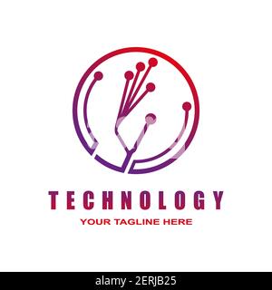 Technology connection icon for apps or websites Stock Vector Image ...