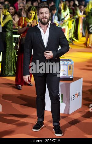 Actor Raul Tejon attends to orange carpet of "El Continental" during ...