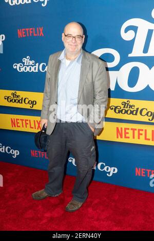 Andy Breckman (R) attends Netflix The Good Cop Season 1 premiere at AMC ...