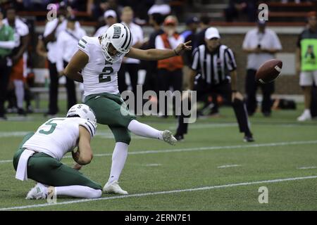 September 22, 2018: Ohio Bobcats QB Nathan Rourke runs during an NCAA ...