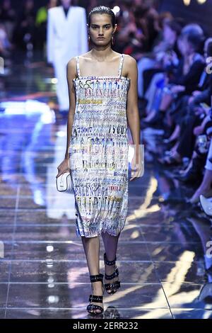 Model Dipti Sharma walks on the runway during the Balenciaga Fashion ...