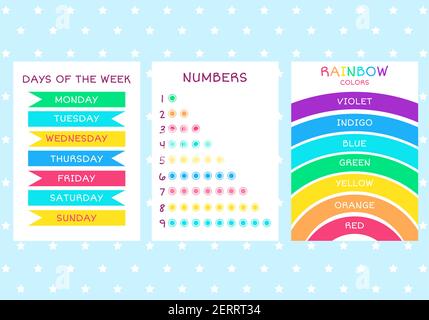learn the colors, kids are learning the colors, worksheet Stock Vector ...