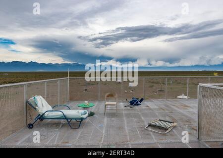 Hooper, Colorado - July 14, 2014: View from the UFO watchtower, near ...