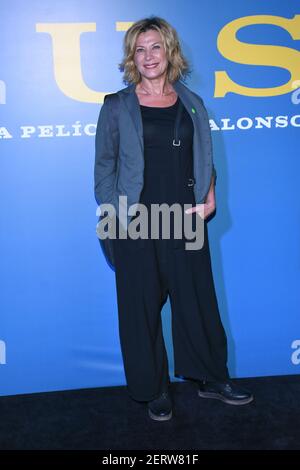 Patricia Bernal poses for photos during the red carpet of film premiere ...