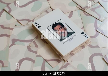 Saddam Hussein Abd al-Majid al-Tikriti, ace of spades playing cards ...