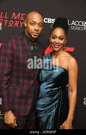 Actor Dorian Missick and wife Simone attend the world premiere of ...