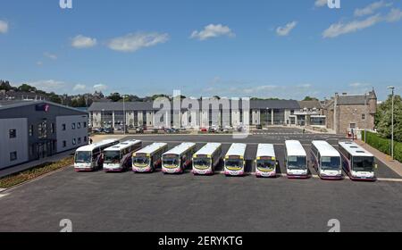 Firstbus depot and offices in Aberdeen, Scotland, UK Stock Photo - Alamy