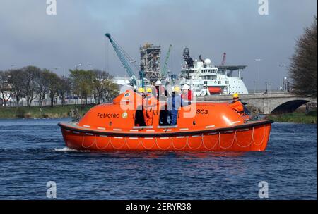 A totally enclosed lifeboat Stock Photo - Alamy