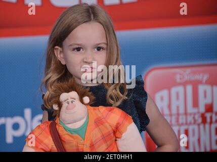 Chloe Clem arrives at the Walt Disney Animation Studios' "Ralph Breaks ...