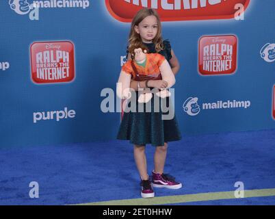 Chloe Clem arrives at the Walt Disney Animation Studios' "Ralph Breaks ...