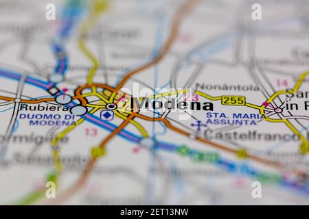 Modena Italy map Stock Photo - Alamy