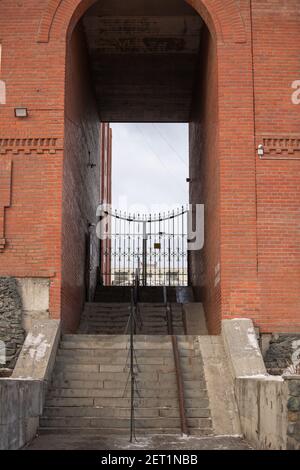 front view of brick stair outdoor Stock Photo - Alamy