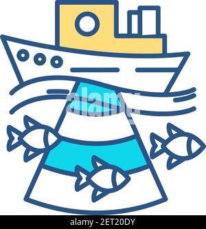 oceanology science icon vector outline illustration Stock Vector Image ...