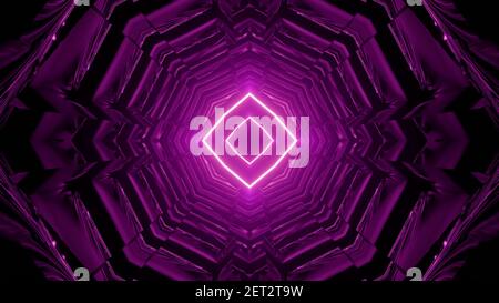 A neon violet futuristic diamond shape pattern background Stock Photo ...