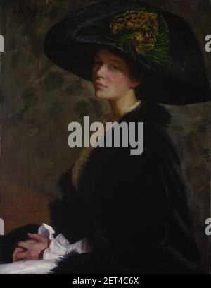 Lilla Cabot Perry, 1913 - The Green Hat Stock Photo - Alamy