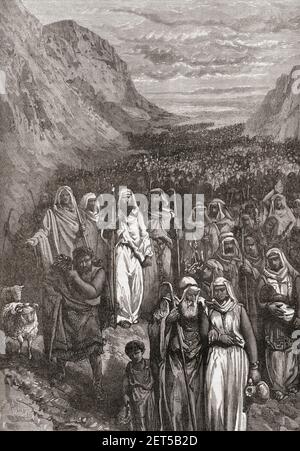 Exodus. Moses leads his people through the passage of the Red Sea, the ...