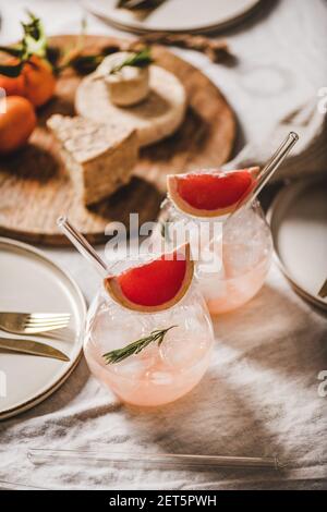 Table setting with fresh rosemary Stock Photo - Alamy