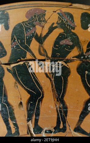 Pederastic courtship Louvre CA3096 n2 Stock Photo - Alamy