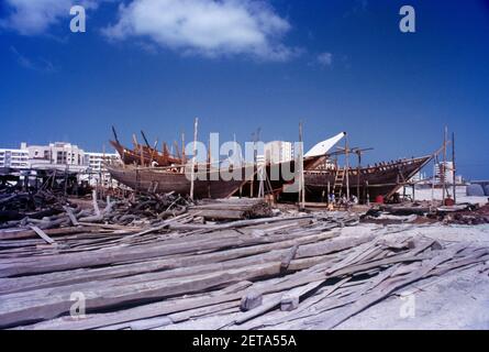 Dhow Building Yard Ras AL Khaimah UAE Stock Photo - Alamy