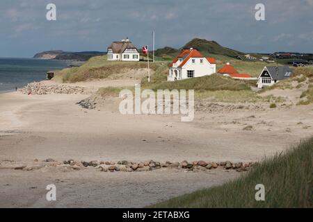 Summer in Loekken in Denmark Stock Photo - Alamy