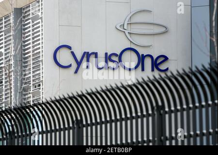 A logo sign outside of a CyrusOne Data Center in Sterling, Virginia on ...