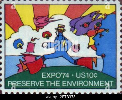 Peter Max - Stamp 1 Stock Photo - Alamy