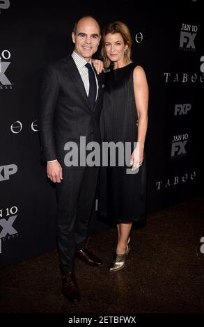 Michael Kelly and Karyn Kelly at FX's Taboo LA Premiere held at DGA ...
