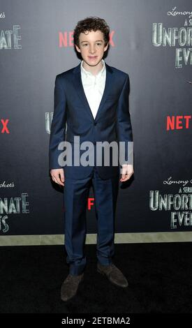 Actor Louis Hynes attends the world premiere of Netflix' Lemony Snicket ...