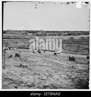 Petersburg, Virginia (vicinity). Fortifications Stock Photo - Alamy
