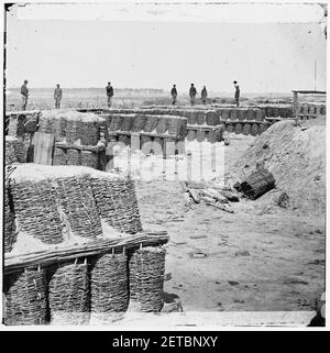 Petersburg, Virginia. Gabioned parapet of Fort Hell. (Fort S Stock ...