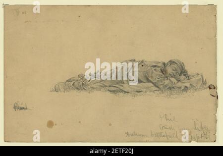 Phil, study from life, Auburn battlefield, Va Stock Photo - Alamy