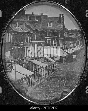 Philadelphia 8th & Market 1840 Stock Photo - Alamy