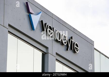 A logo sign outside of the headquarters of Veracyte in South San ...