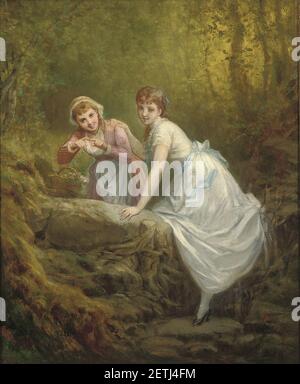 The flower pickers 1881 by Henri-Pierre Picou Stock Photo - Alamy