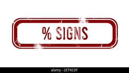 $ Signs - red grunge button, stamp Stock Photo - Alamy