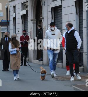Milan, Gianluigi Donnarumma and girlfriend Alessia Elefante in the ...