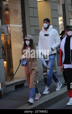 Milan, Gianluigi Donnarumma and girlfriend Alessia Elefante in the ...