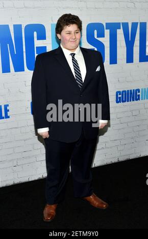 Jeremy Shinder attends the world premiere of "Going in Style" at the ...