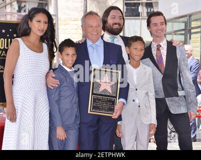Wolfgang Puck, Gelila Assefa, Oliver Puck and Alexander Puck attending ...