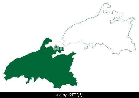 Arwal district (Bihar State, Magadh division, Republic of India) map ...