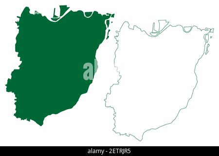 Bhojpur district (Bihar State, Patna division, Republic of India) map ...