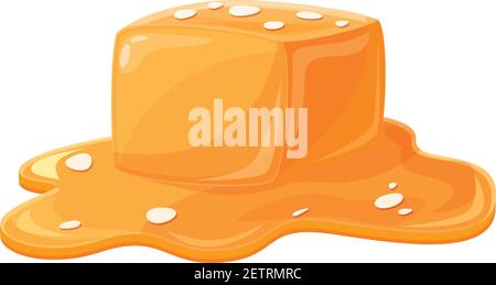 caramel cube cartoon vector illustration Stock Vector Image & Art - Alamy